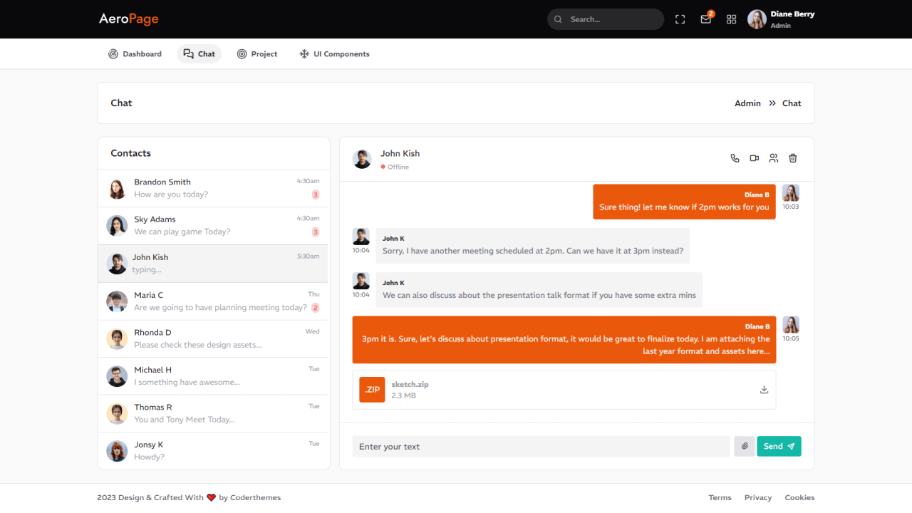 AeroPage - Tailwind CSS Multipurpose One Page Landing Template
