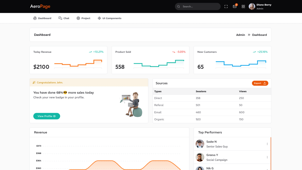 AeroPage - Tailwind CSS Multipurpose One Page Landing Template