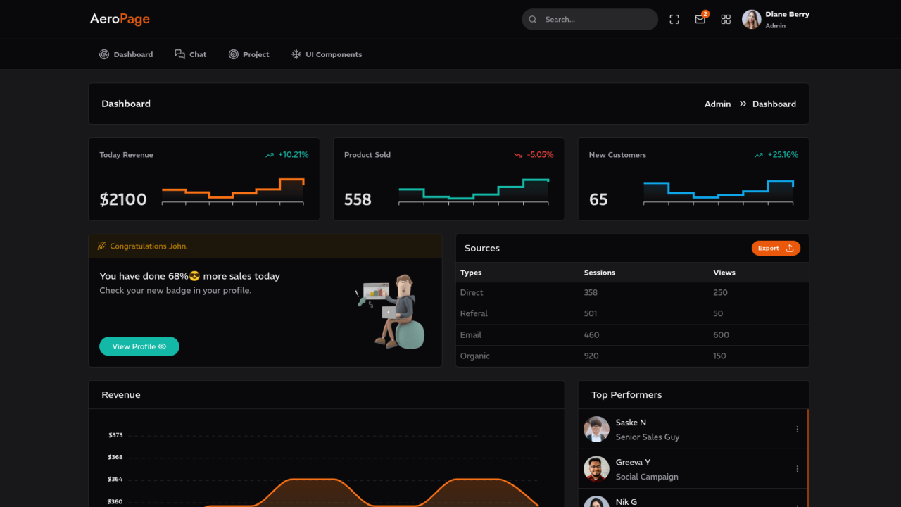 AeroPage - Tailwind CSS Multipurpose One Page Landing Template