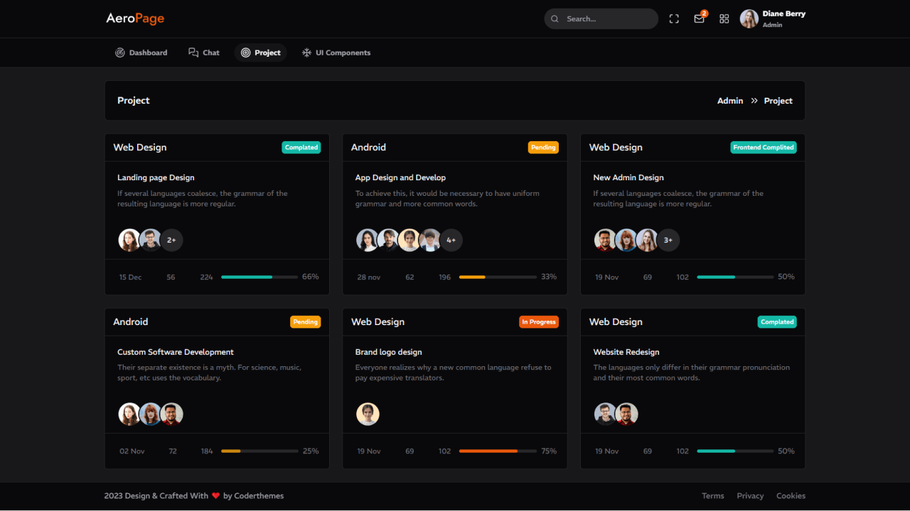 AeroPage - Tailwind CSS Multipurpose One Page Landing Template
