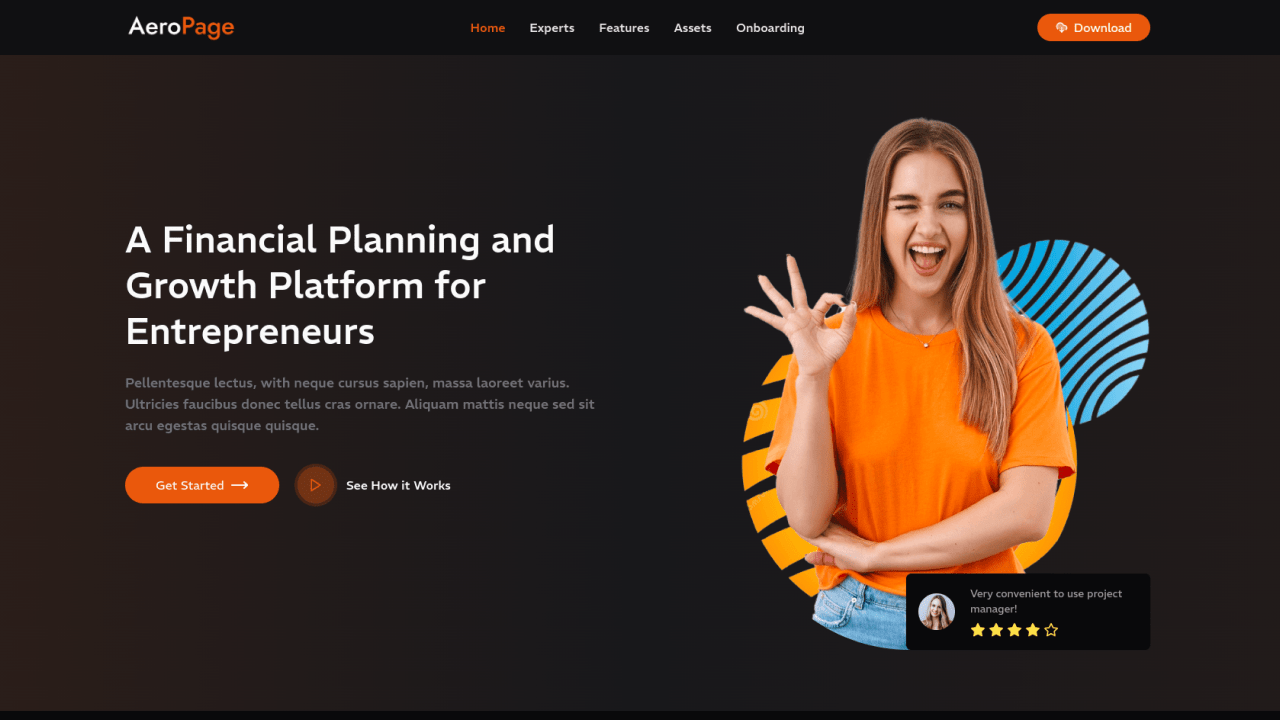 AeroPage - Tailwind CSS Multipurpose One Page Landing Template