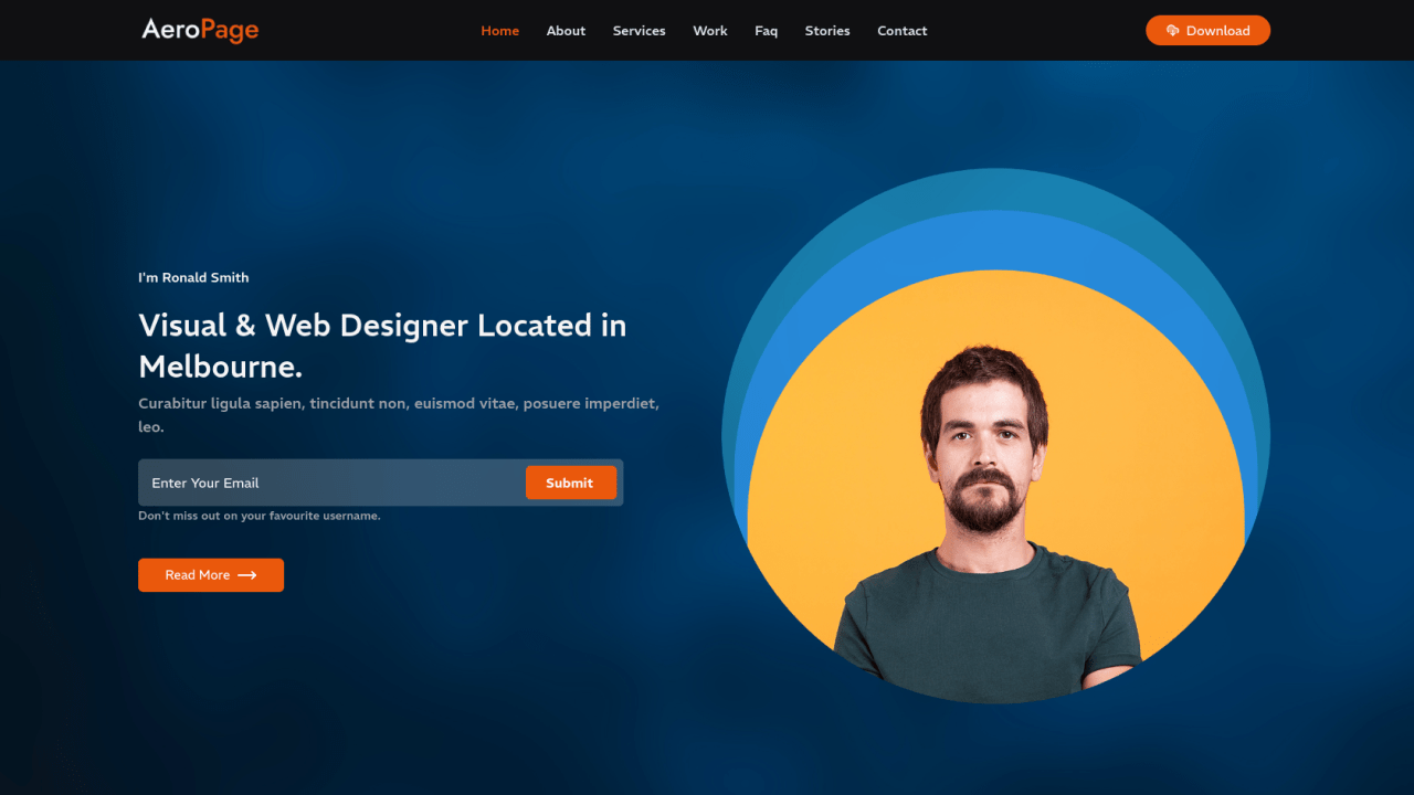 AeroPage - Tailwind CSS Multipurpose One Page Landing Template