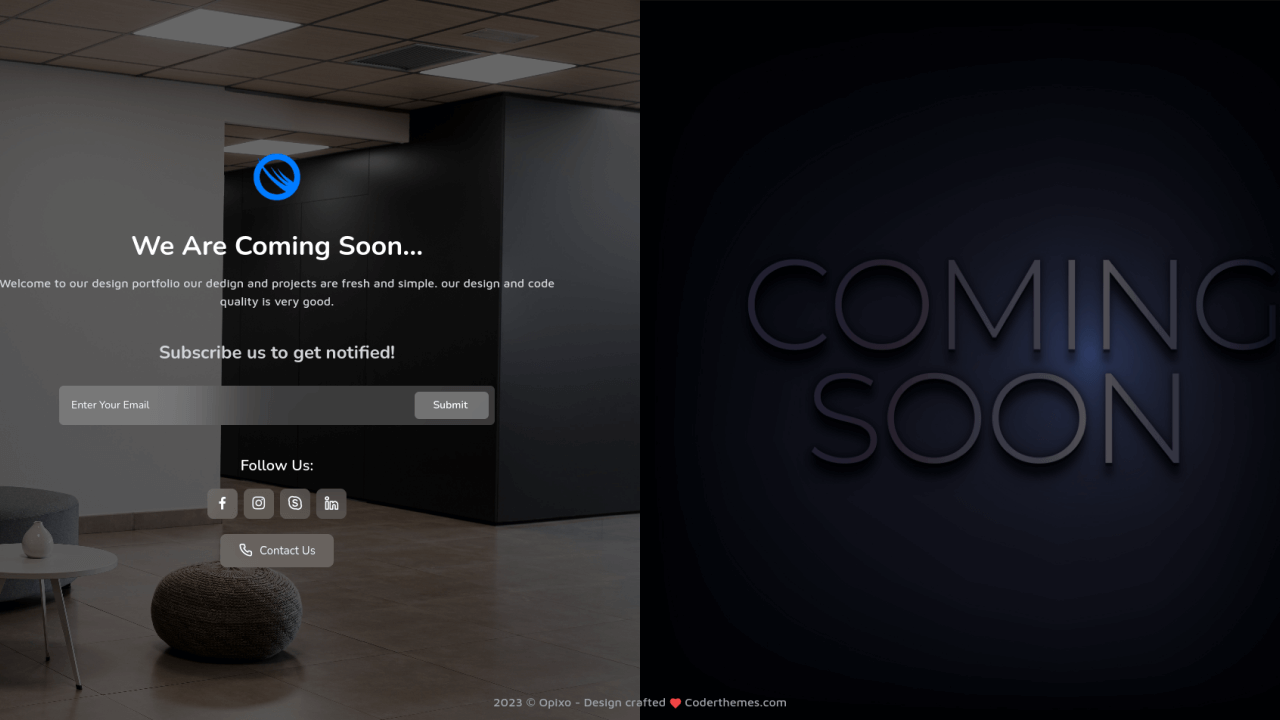 Opixo React | Tailwind CSS Multipurpose Landing Page Template