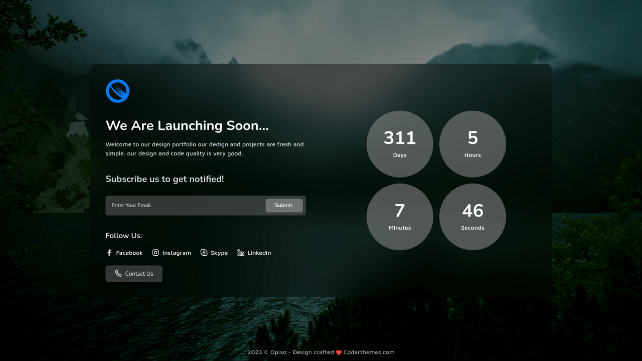 Opixo React | Tailwind CSS Multipurpose Landing Page Template