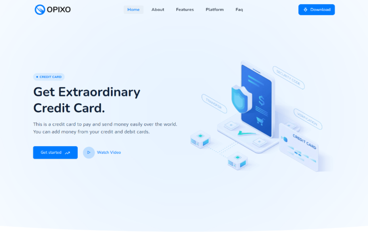 Opixo React | Tailwind CSS Multipurpose Landing Page Template