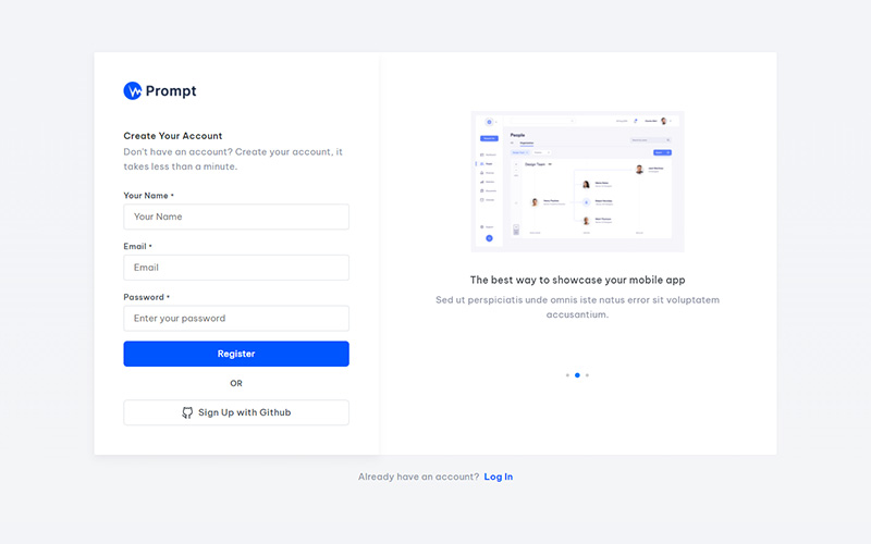 Prompt | Premium Landing Pages