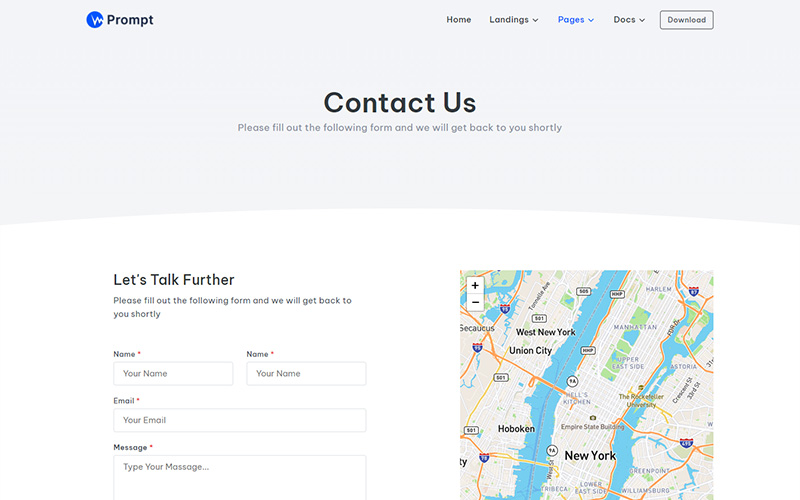 Prompt | Premium Landing Pages