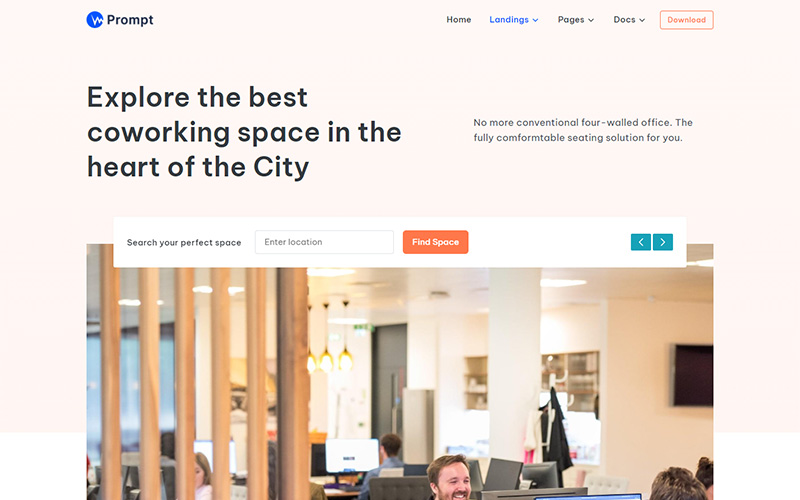 Premium Landing Pages | Prompt - Tailwind CSS Multipurpose Landing Page ...