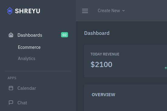 Shreyu - Responsive Admin Dashboard Template